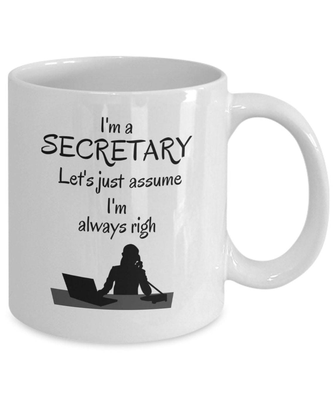 Secretary Gift I'm a Secretary Let's Just Assume - Etsy