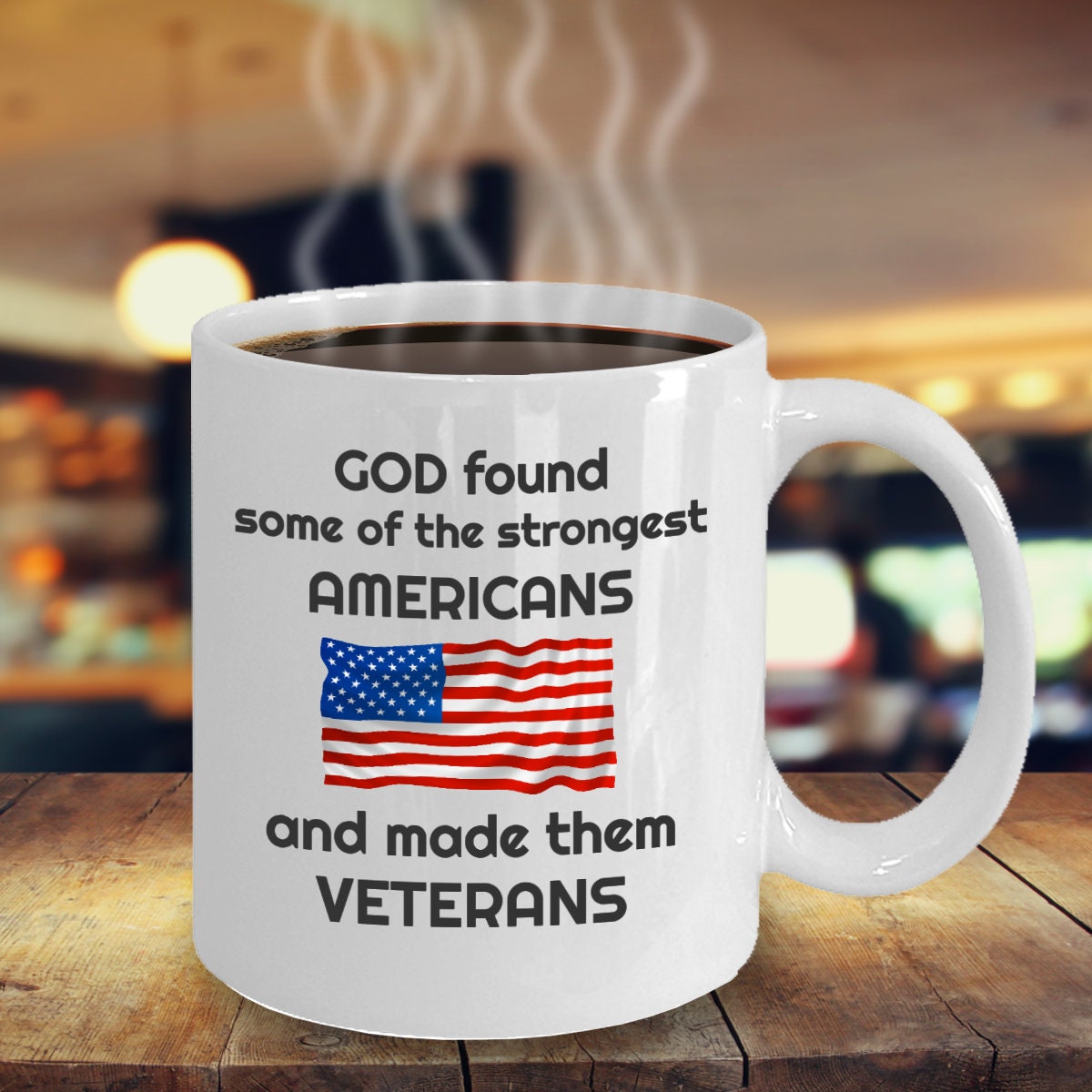 Veteran Coffee Mug - Veterans Strongest Americans - Military Cup ...