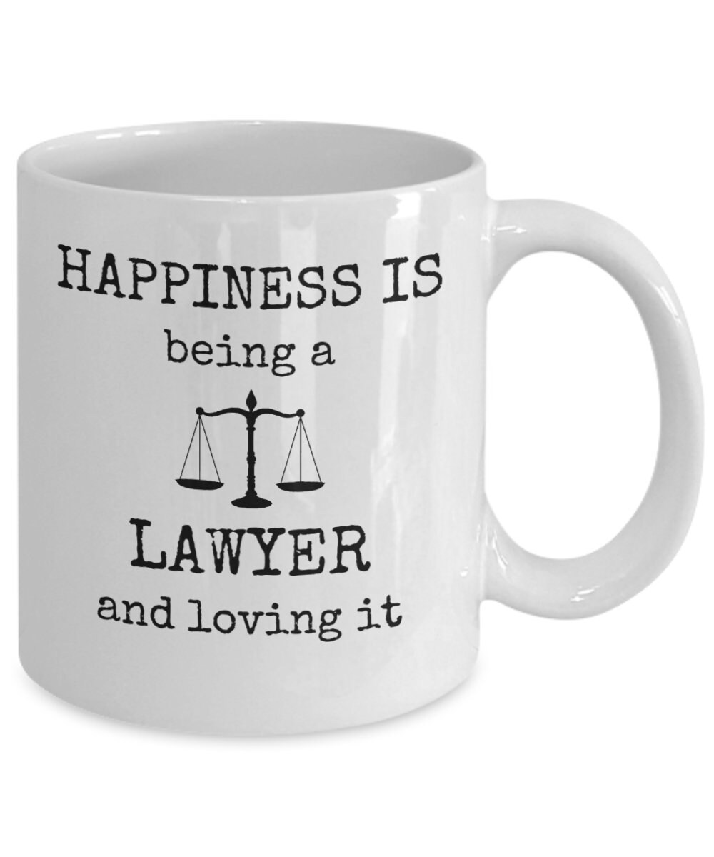 Happiness is Being a Lawyer and Loving It Coffee Mug - Inspirational ...