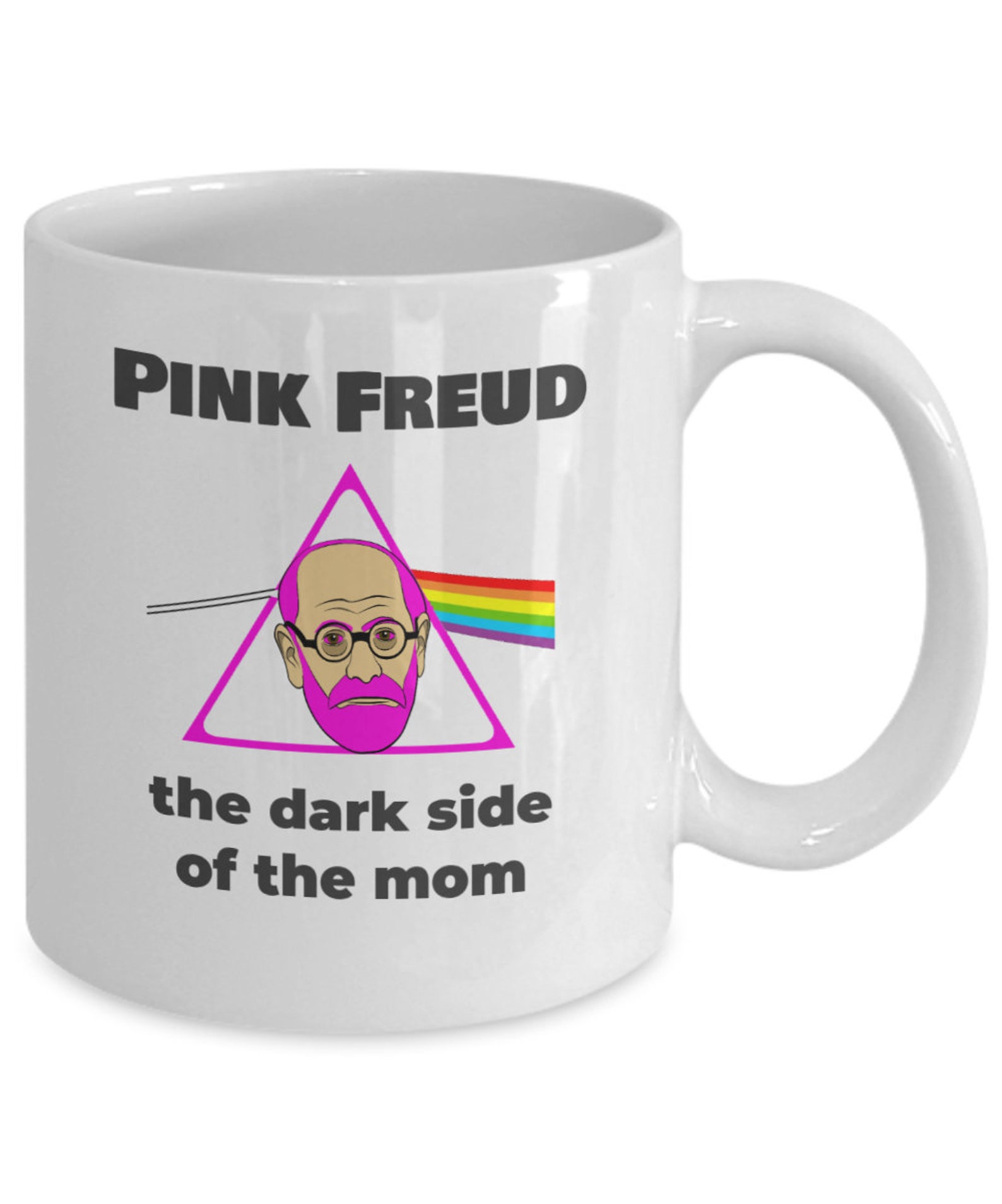 Psychology Coffee Mug - Freud in Pink the Dark Side of the Mom ...
