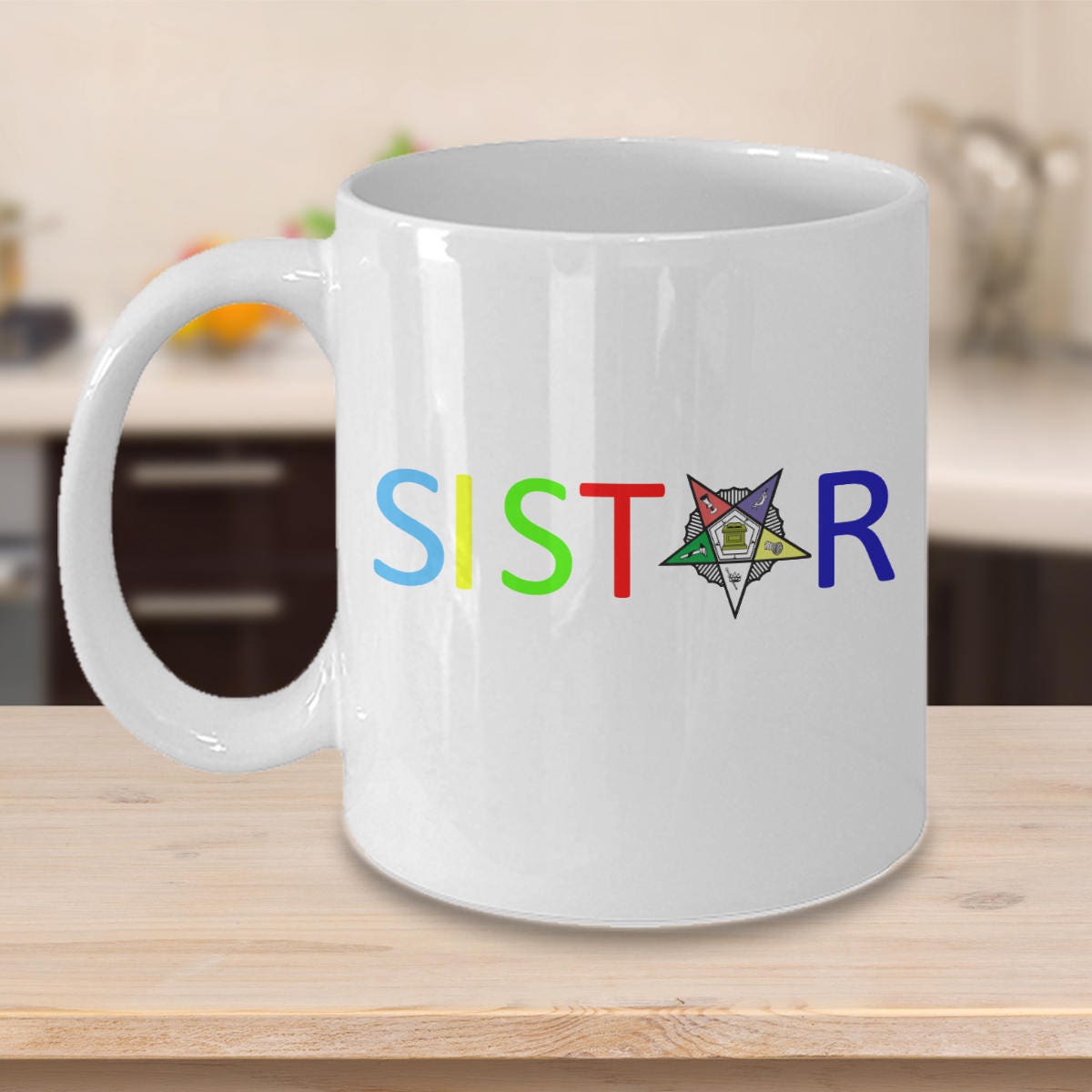 Order of the Eastern Star Coffee Mug OES Star Logo SISTAR | Etsy