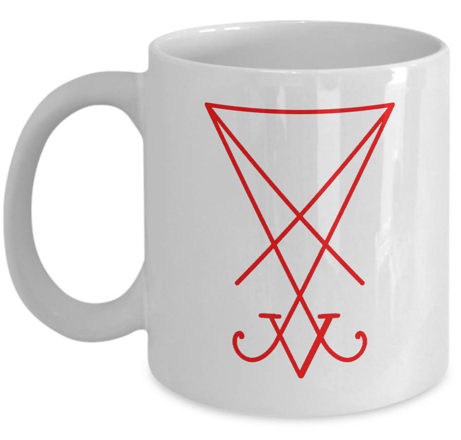 Satanic Coffee Mug - Lucifer Sigil Symbol - Occult Ritual Cup - Sigil ...