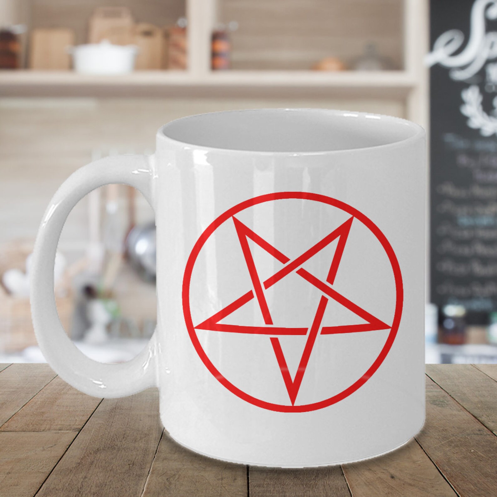Satanic Mug - Inverted Pentagram Symbol - Devil Worship 666 Satanic ...