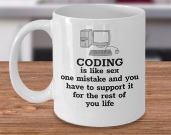 Make Coffee Code Computer Programmer Coffee Mug Coder Gift - Etsy Canada