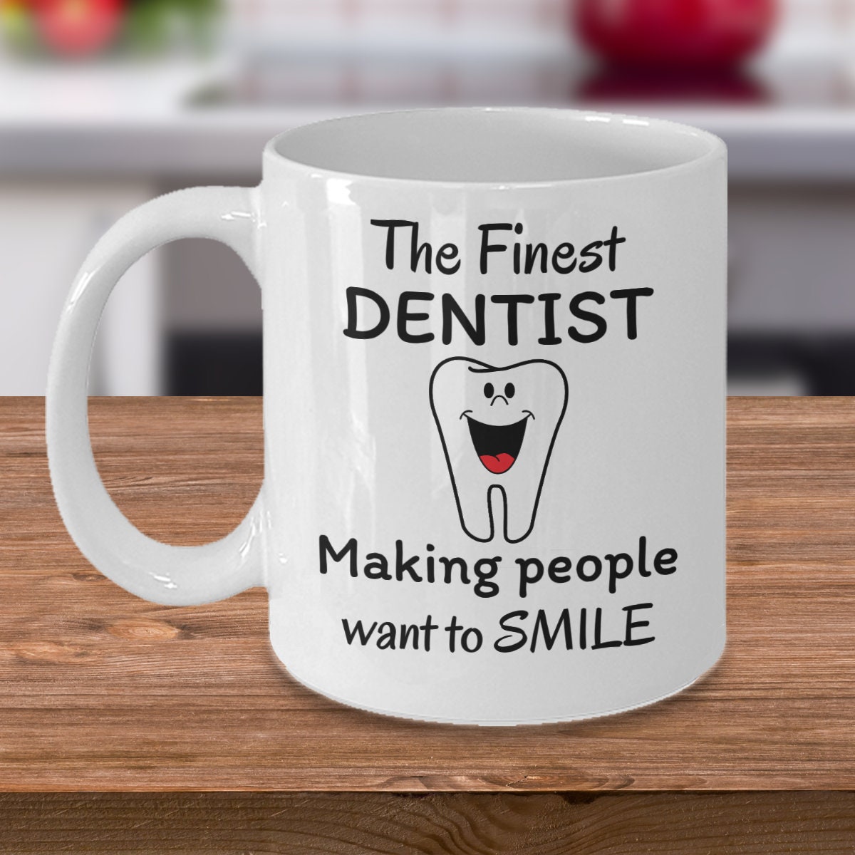 Dentist Coffee Mug Gift the Finest Dentist Making People - Etsy