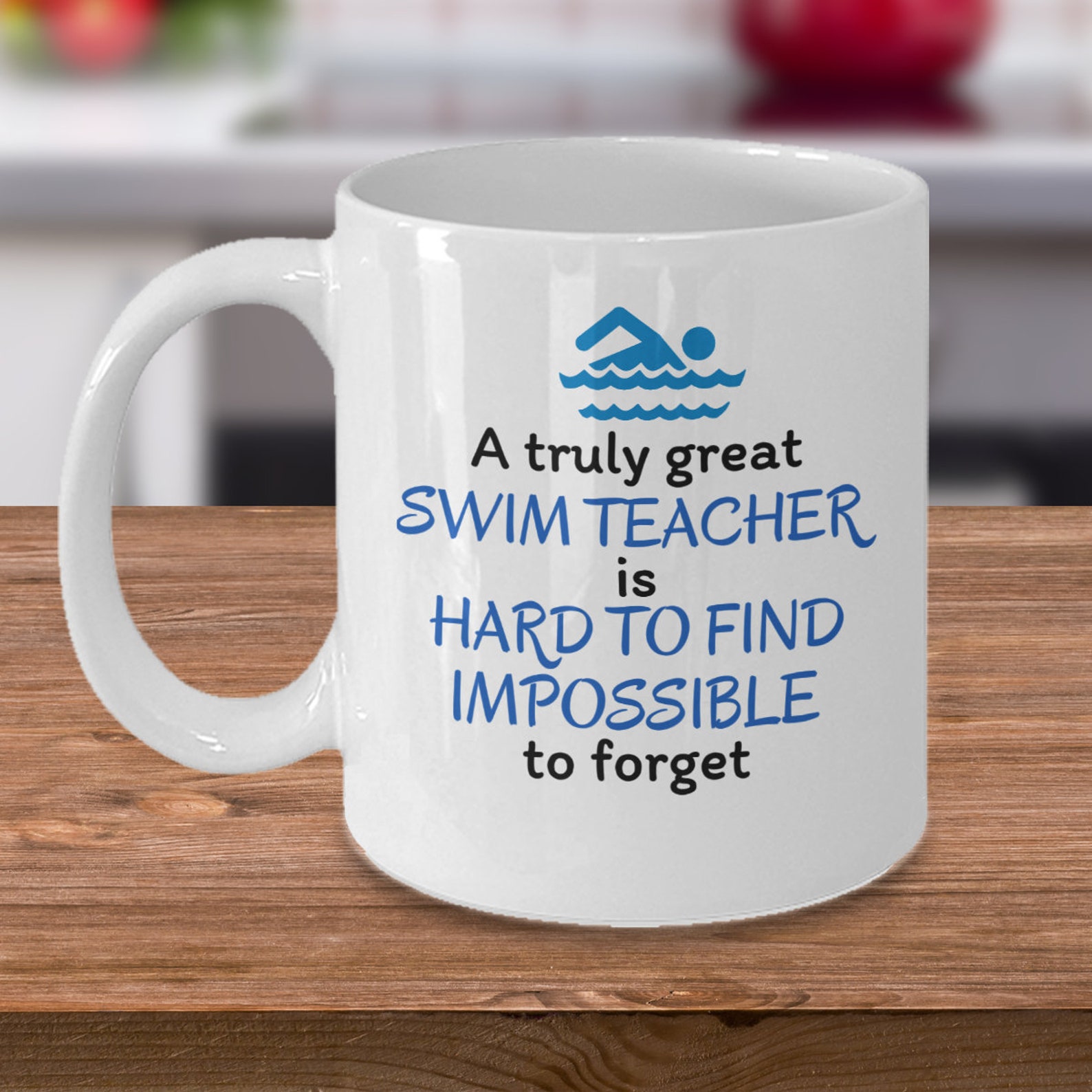 Swimming Practice Mug Gift - Water Sports Athlete Coach - A Truly Great ...