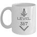 Freemason Coffee Mug Masonic Level 357 Symbol Square and Compass Lodge ...