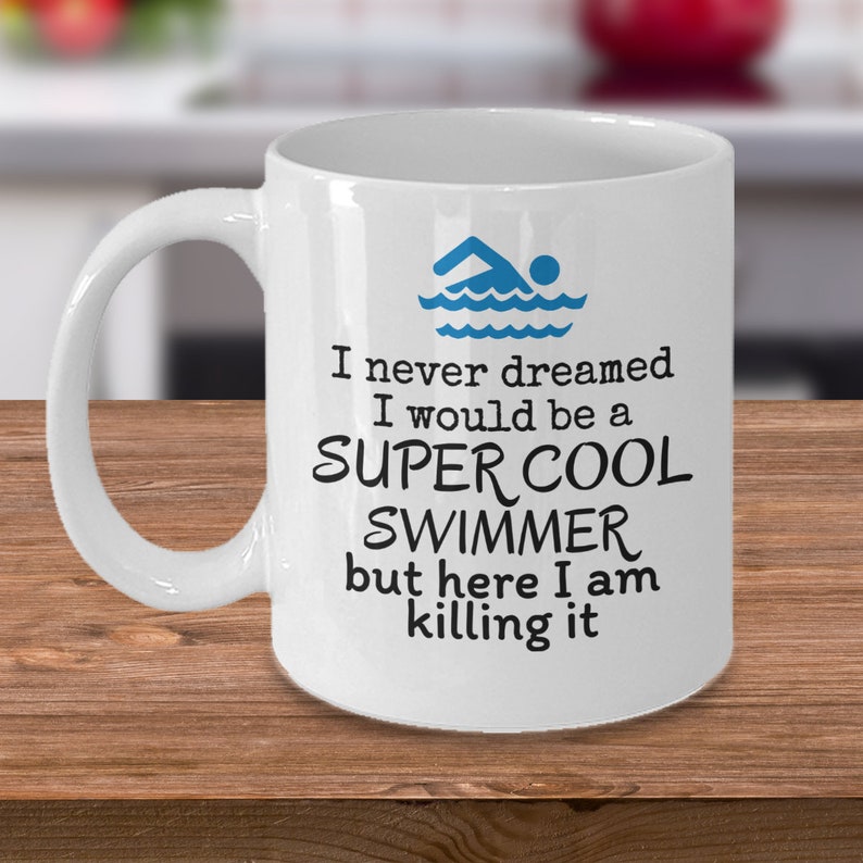 Super Cool Swimmer - Swimming Water Sports Swim Team Coffee Mug Gift ...