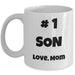 Son Coffee Mug - Number One Son Love Mom - Gift for Son - Gifts for Son ...