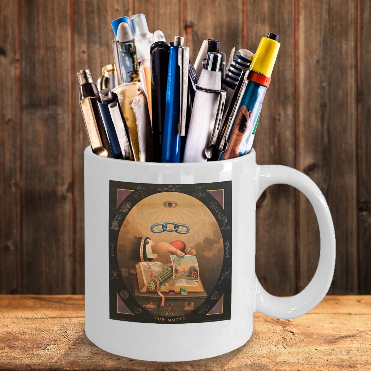 Odd Fellows Rest Emblem Crest Symbol Our Motto Poster Coffee - Etsy