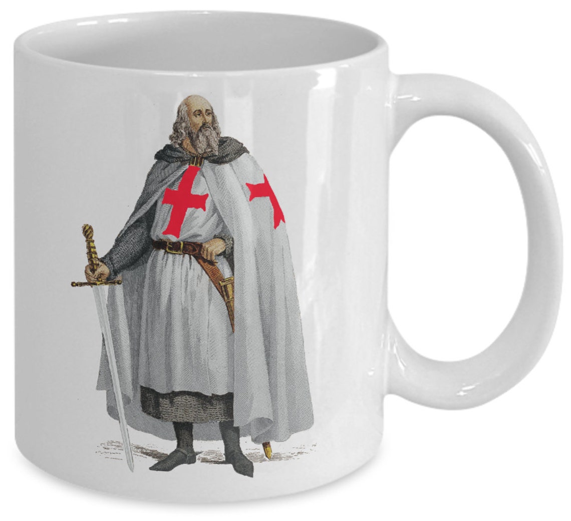 Knights Templar Coffee Mug Jacques De Molay Masonic Gifts | Etsy