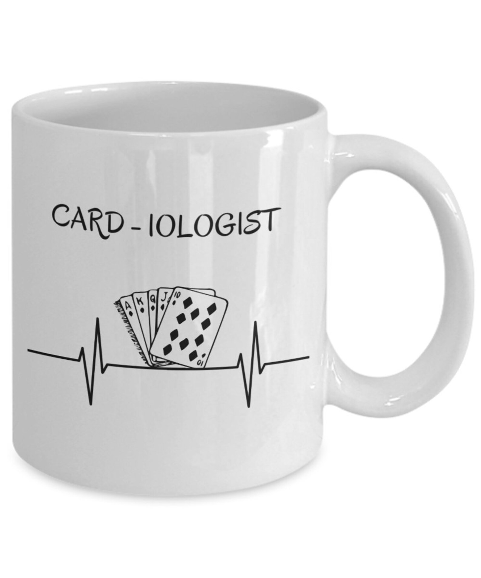 Funny Card Player Gift Poker Player Mug CARD iologist | Etsy