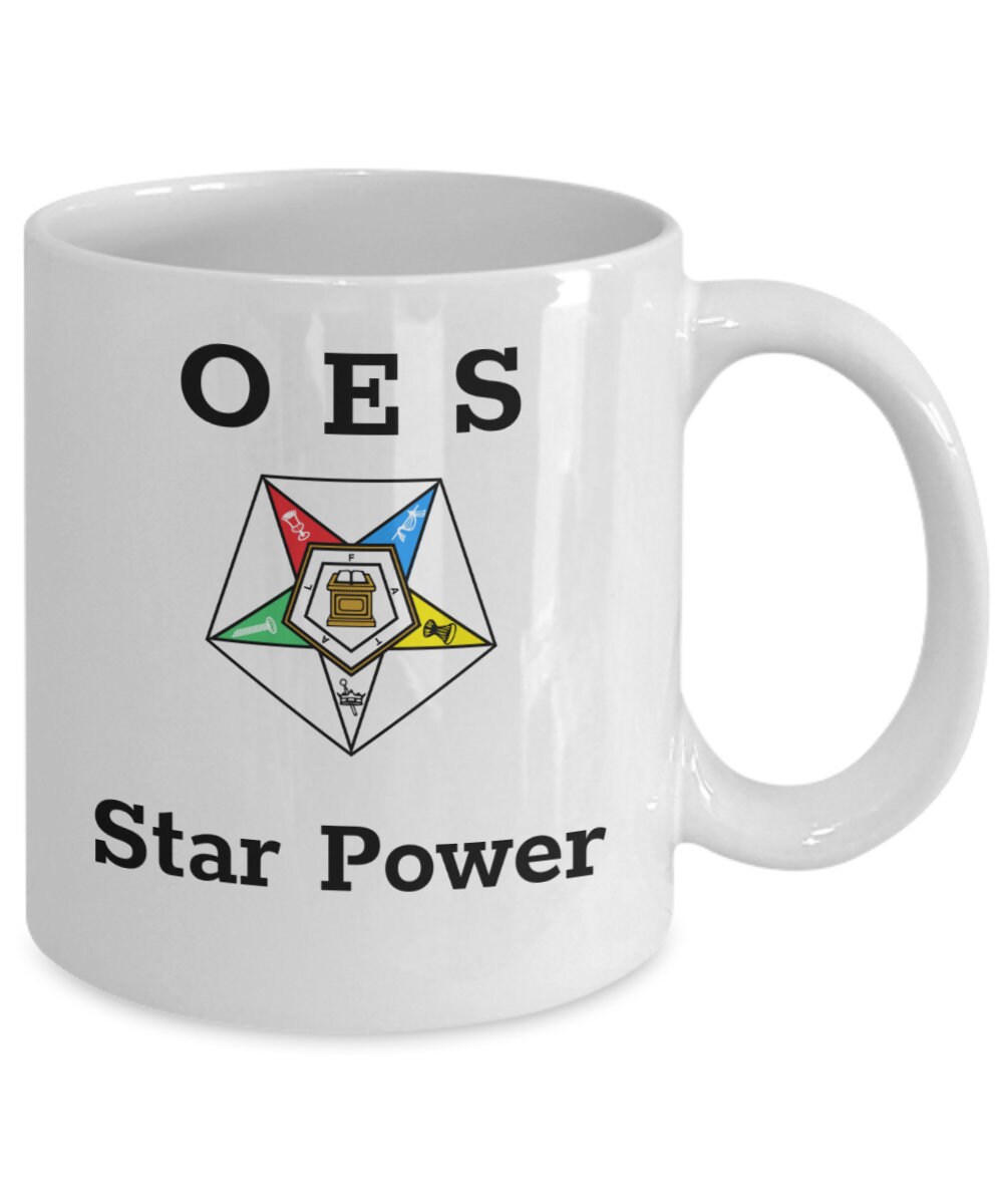 Order of the Eastern Star Masonic Coffee Mug OES Star Power - Etsy