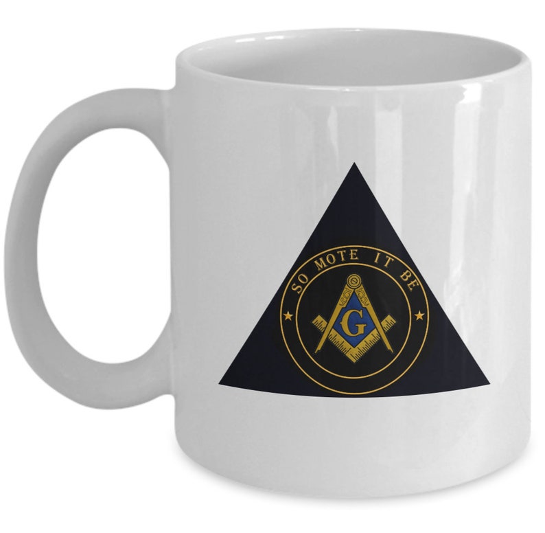 Freemason Coffee Mug so Mote It Be Freemason Motto Masonic - Etsy