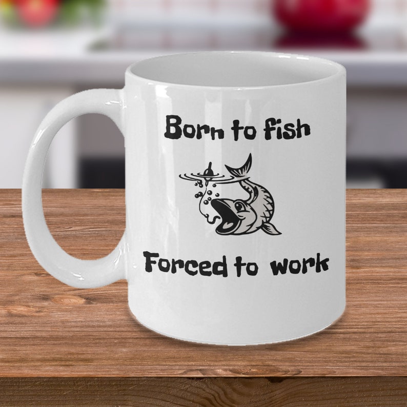 Funny Fishing Mug Fish Life Funny Fishing Gift Love | Etsy