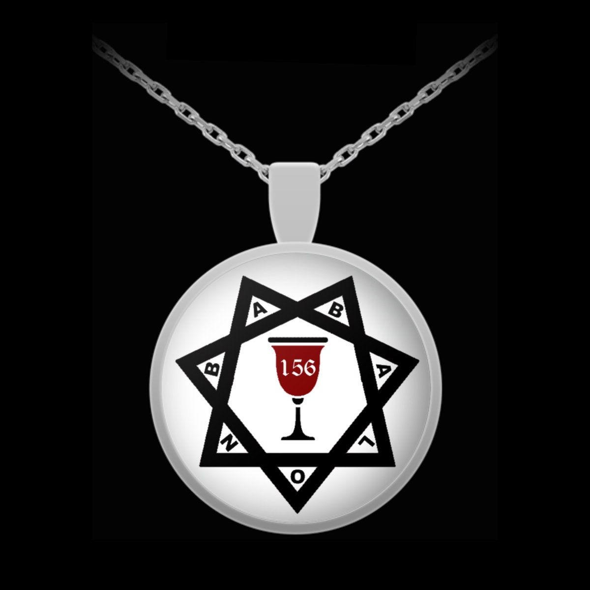 Esoteric Thelema Necklace Aleister Crowley Occult Gift OTO Scarlet ...