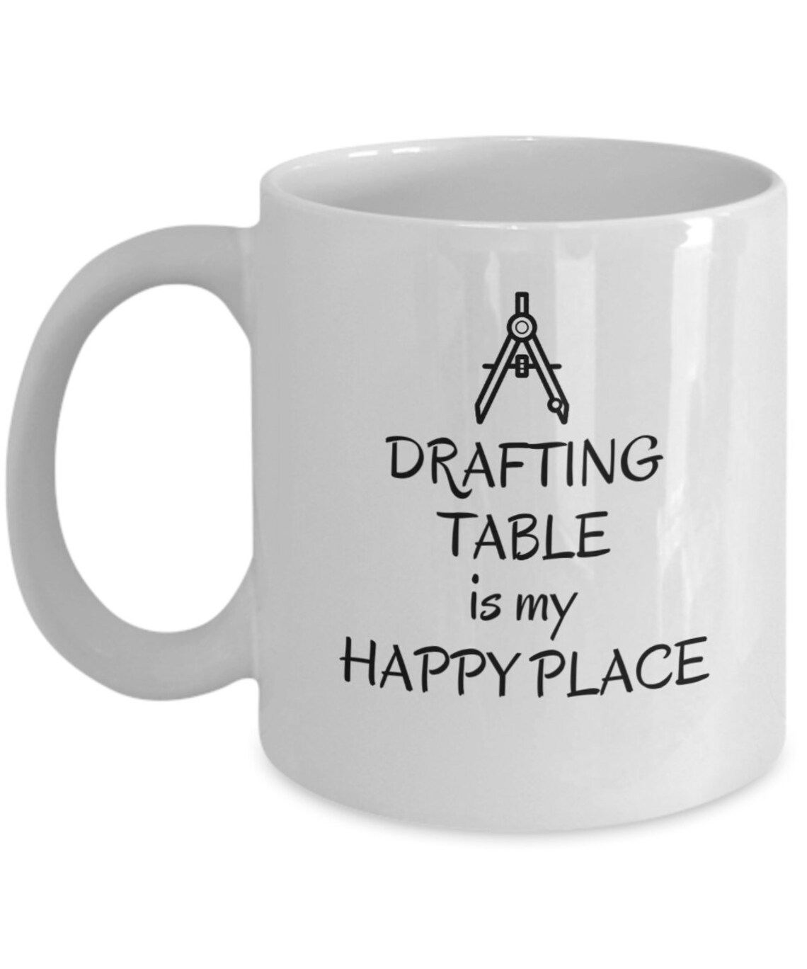 Funny Architecture Coffee Mug Drafting Table is My Happy - Etsy
