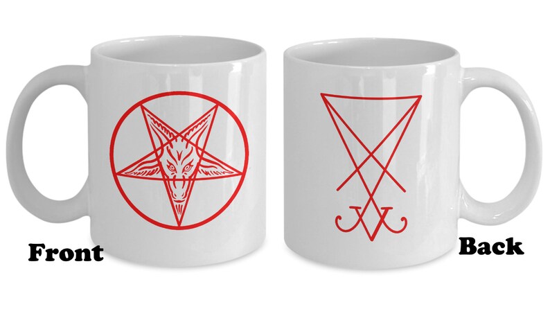 Esoteric Coffee Mug Satan and Lucifer Tea Cup | Etsy