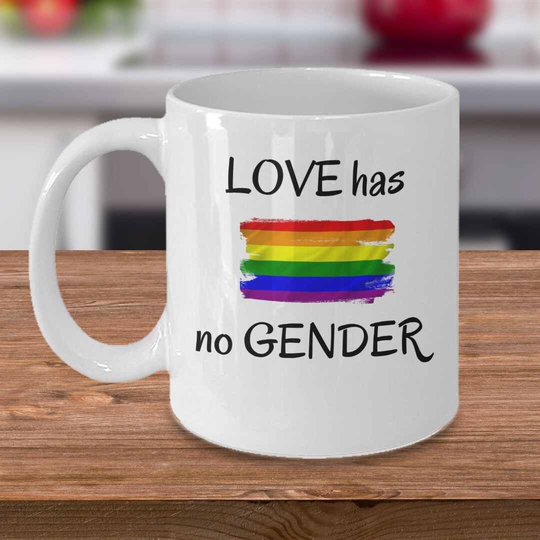 Gay Pride Parade Gift - LGBT Coffee Mug - Love Has No Gender - Coming ...