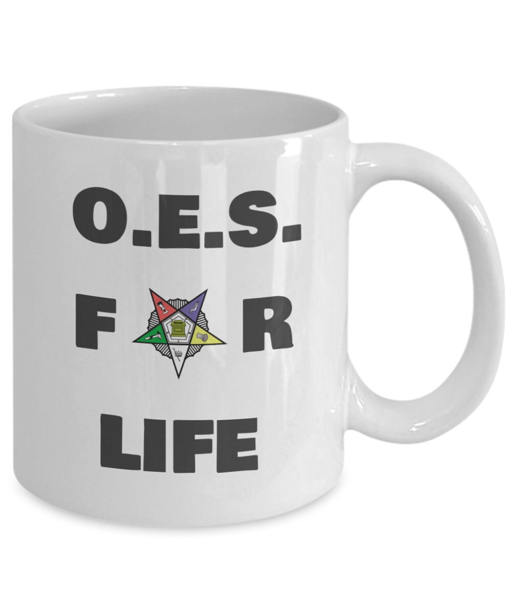 Order of the Eastern Star Mug OES for Life Oes Symbol - Etsy