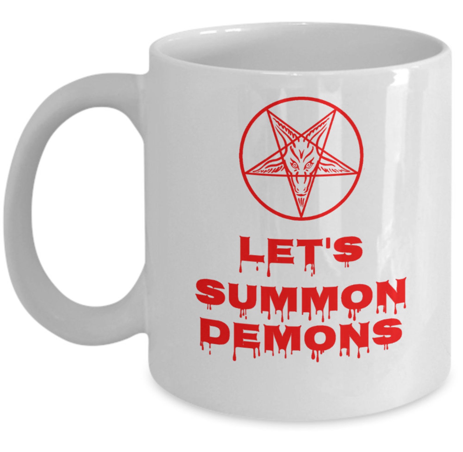 Esoteric Occult Coffee Mug - Let's Summon Demons - Satan 666 Satanic ...