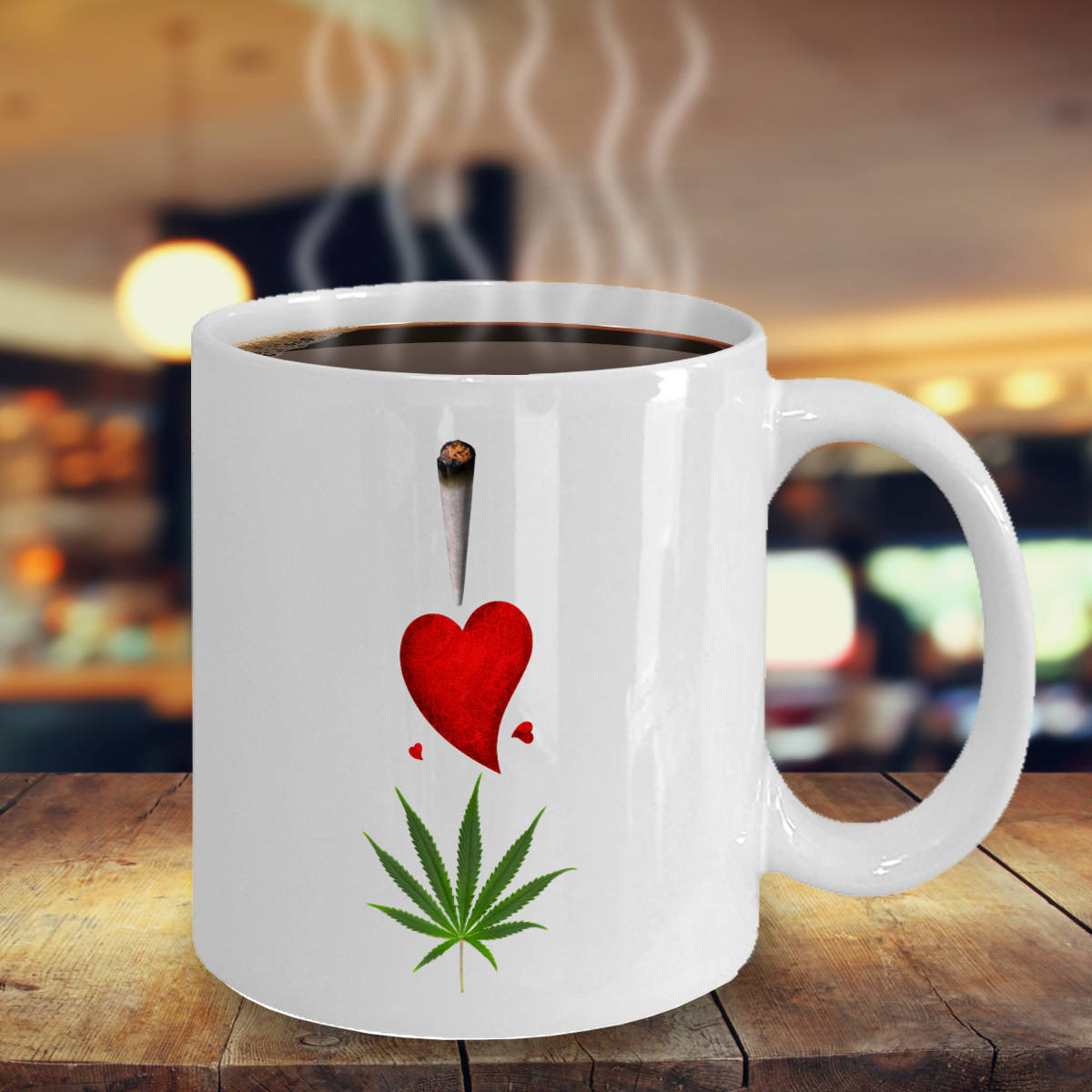 Weed Coffee Mug I Love Ganja Marijuana 420 Tea Cup Pot - Etsy