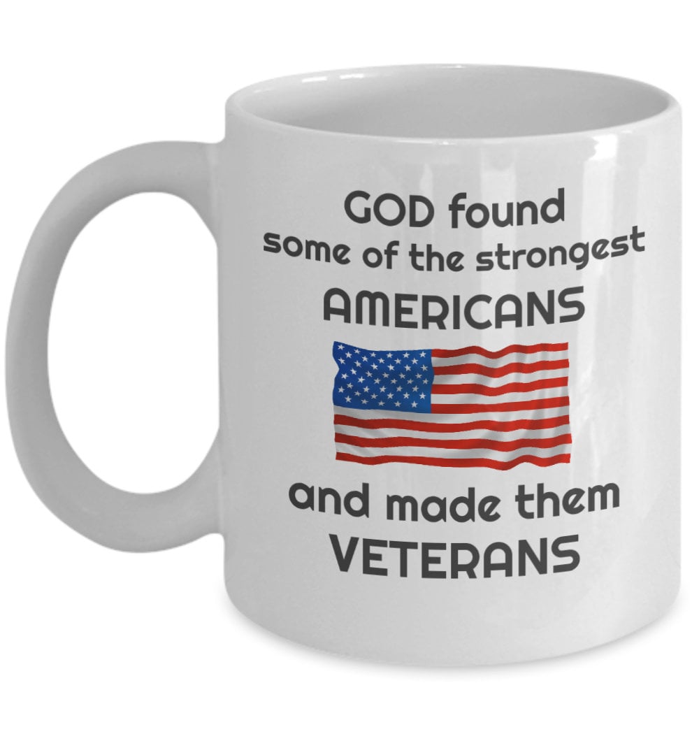 Veteran Coffee Mug - Veterans Strongest Americans - Military Cup ...