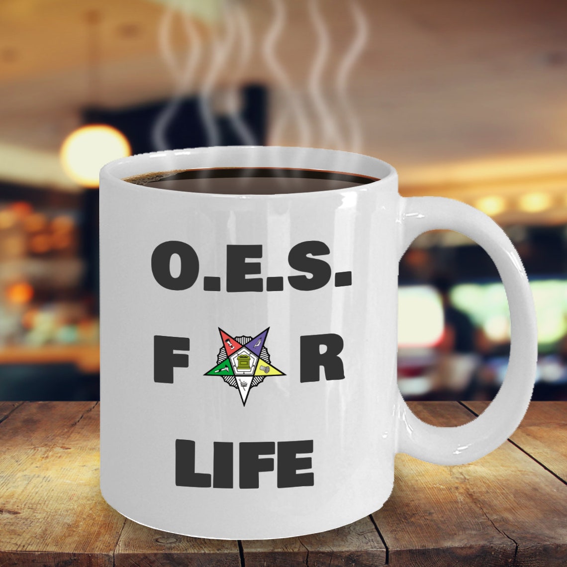 Order of the Eastern Star Mug OES for Life Oes Symbol - Etsy