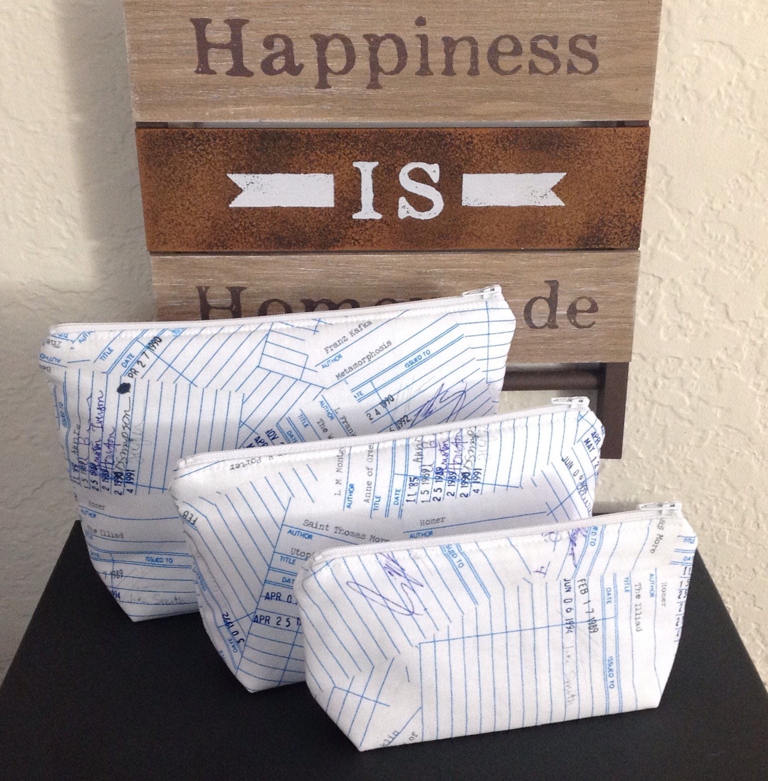 Librarian Book Pouch / Library Cards / Library Bag / Librarian | Etsy