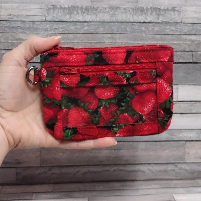 Strawberry Wallet - Etsy