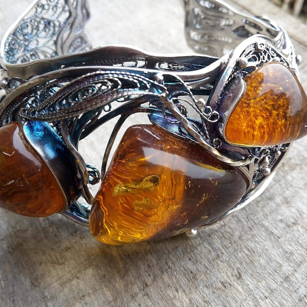 Amber Bangle - Etsy