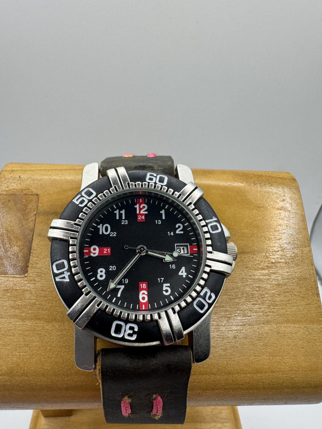 Vintage Ocean Pacific Diver Style – Handmade Leather & Denim Strap ...