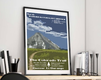 Colorado Trail Poster Print - Etsy