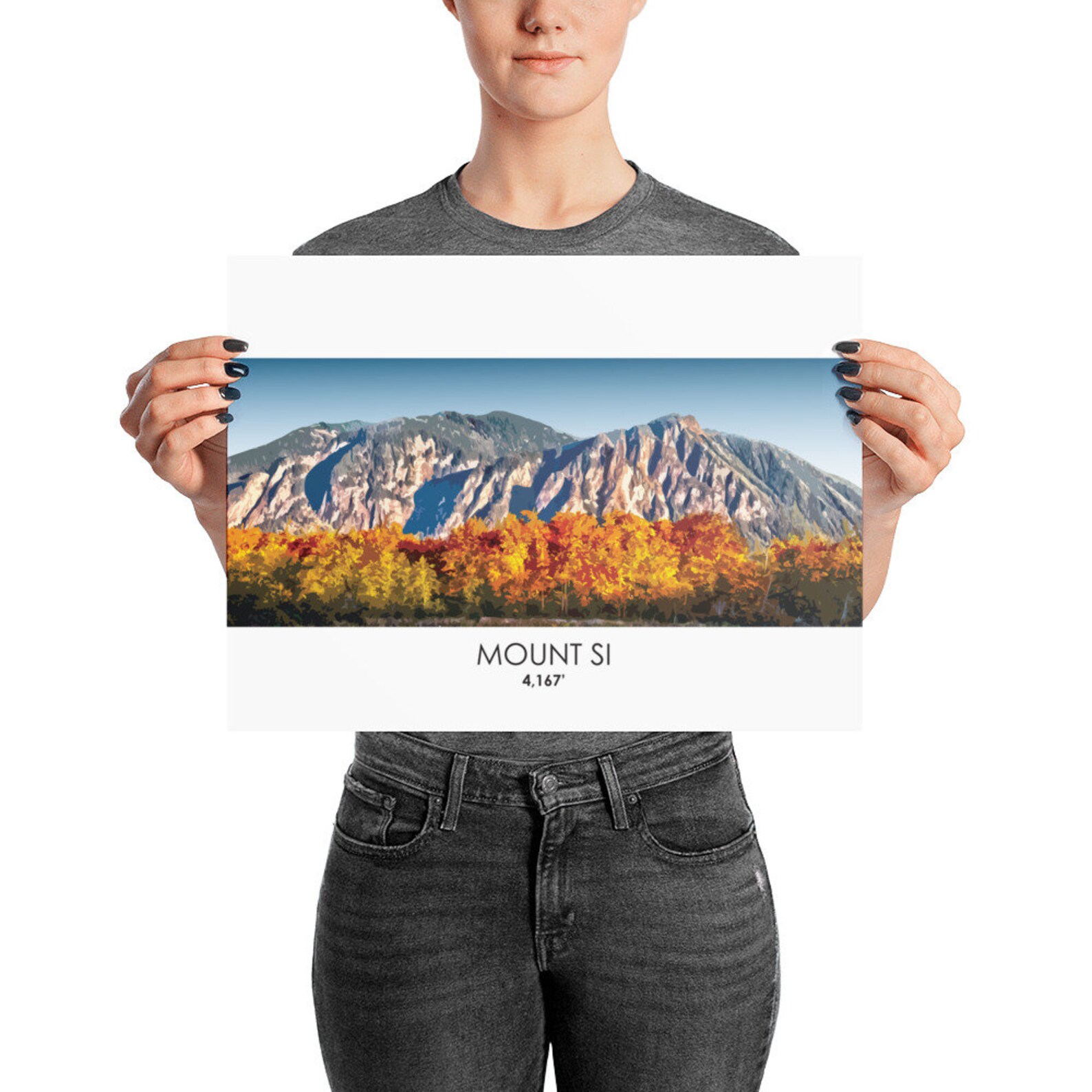 Mount Si, Mount Si Poster, Mount Si Print, Mt Si, Mt Si Poster, Mt Si ...