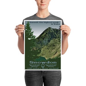 Snowdon, Snowdon Mountain, Snowdon Poster, Snowdon Print, Snowdon Art ...