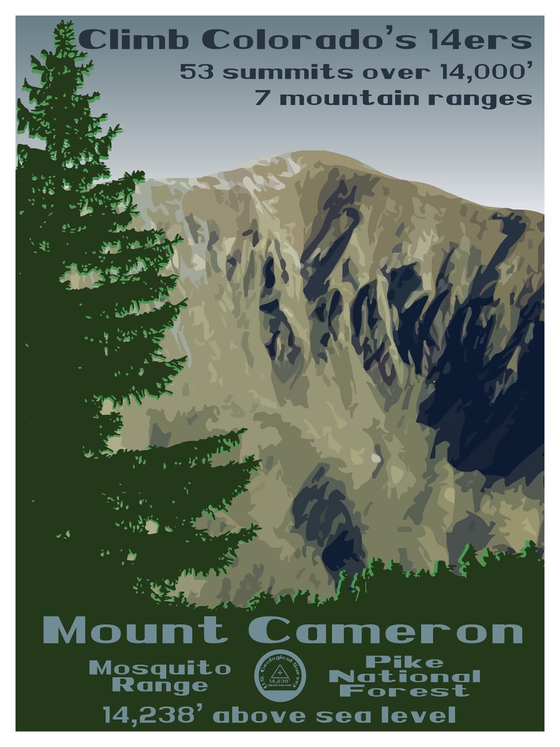 Mt Cameron, Mt Cameron Poster, Mt Cameron Print, Mount Cameron, Mount ...