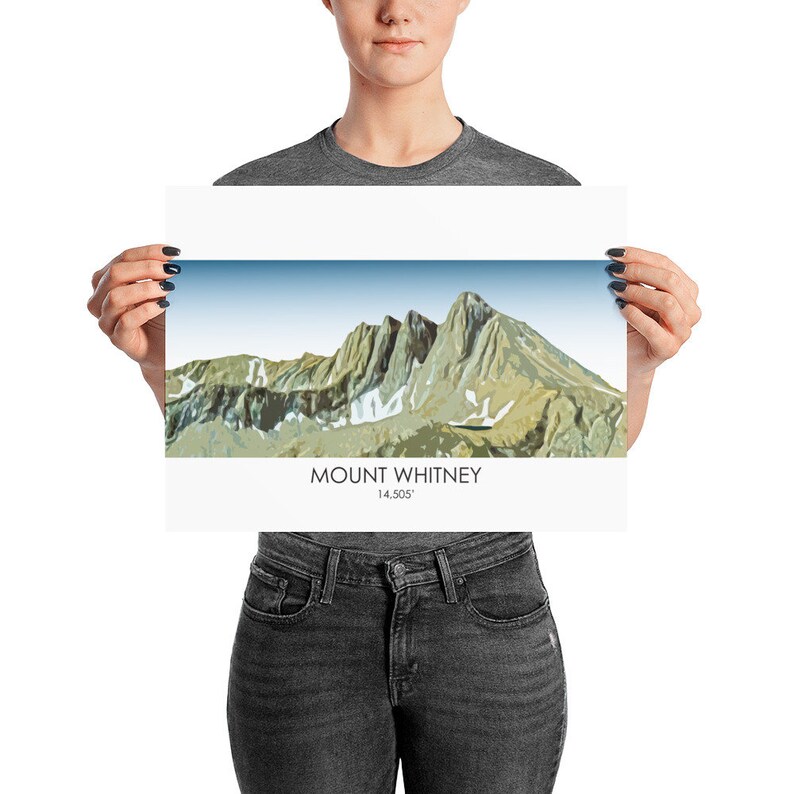 Mt Whitney Mt Whitney Print Mt Whitney Poster Mount | Etsy
