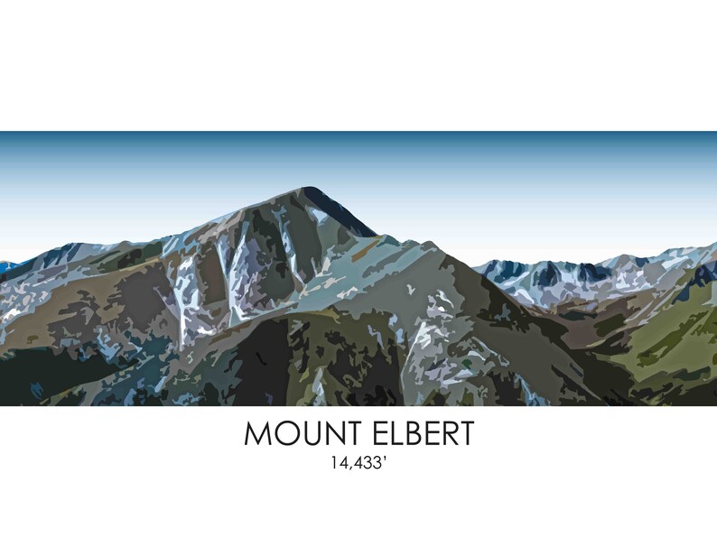 Mount Elbert Poster, Mount Elbert Print, Mt Elbert Poster, Mt Elbert ...