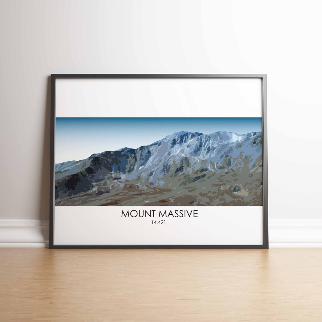 Mt Massive, Mt Massive Poster, Mt Massive Print, Mt. Massive, Mt ...