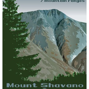 Mt Shavano, Mt Shavano Poster, Mt Shavano Print, Mount Shavano ...