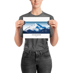 Mt Baker, Mt Baker Poster, Mt Baker Print, Mount Baker, Mount Baker ...