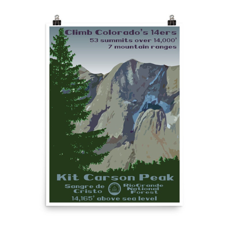 Kit Carson Peak Kit Carson Peak Poster Kit Carson Peak - Etsy