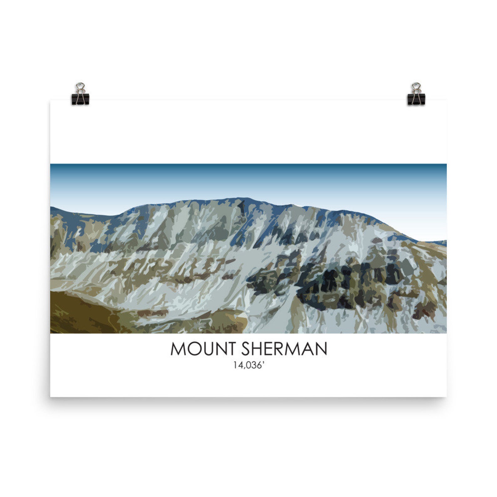 Mt Sherman Poster, Mt Sherman Print, Mount Sherman Poster, Mount ...