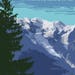 Chamonix Art Print - Chamonix Poster Mont Blanc, Chamonix Wall Art ...