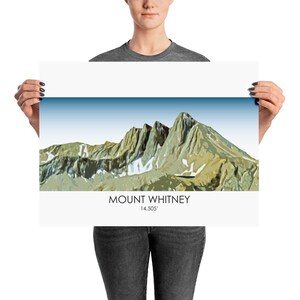 Mt Whitney, Mt Whitney Print, Mt Whitney Poster, Mount Whitney, Mount ...