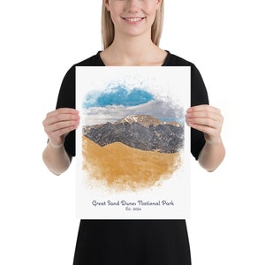 Great Sand Dunes National Park Poster - Etsy