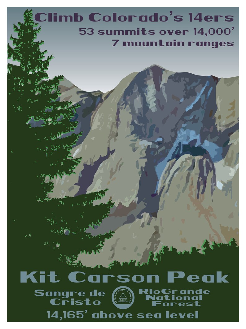 Kit Carson Peak Kit Carson Peak Poster Kit Carson Peak - Etsy