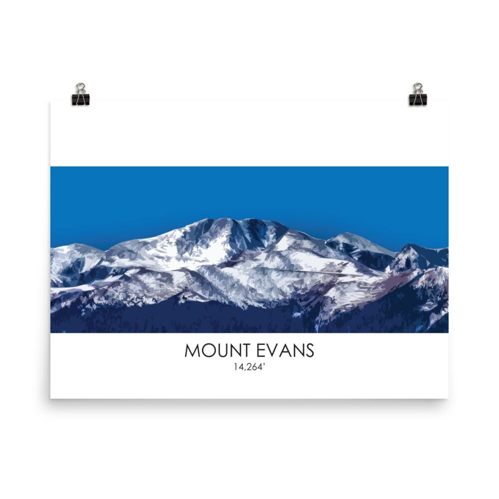 Mount Evans Poster Mt. Evans Poster Mt. Evans Print Mt - Etsy