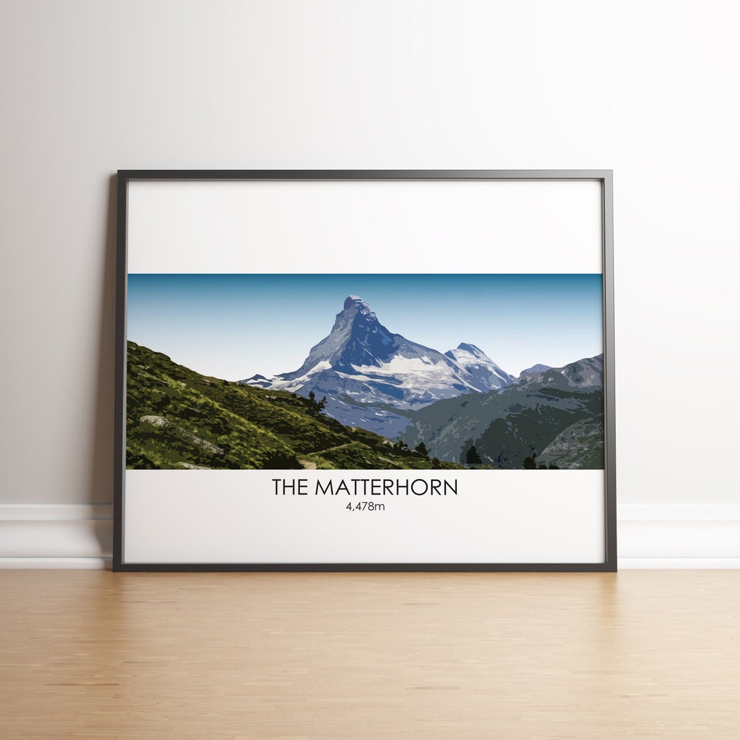 Matterhorn Poster, Matterhorn Print, Matterhorn, Zermatt, Zermatt ...