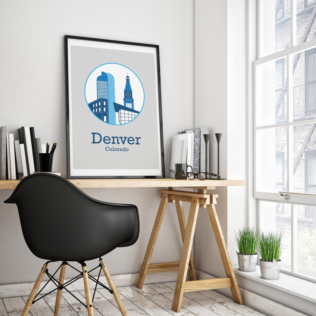 Denver Poster - Denver Art Print, Denver Art, Denver Wall Art, Denver ...